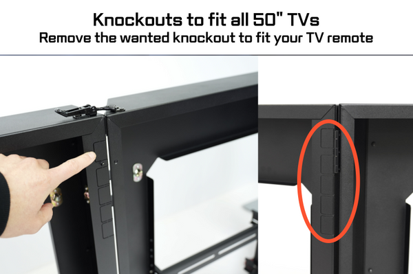 50" TV-Screen-Facade, Frame + TV Controller and Soft Padded Covers opt