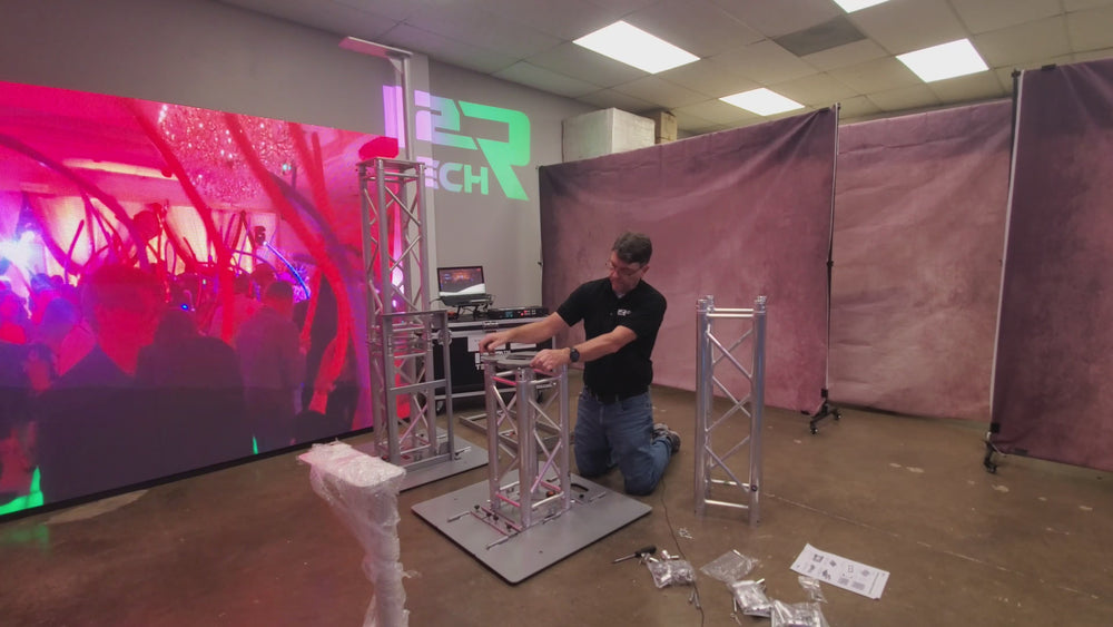 Foldable Truss System, SQ 12x12 inches trussing, 6ft (2mt) tall